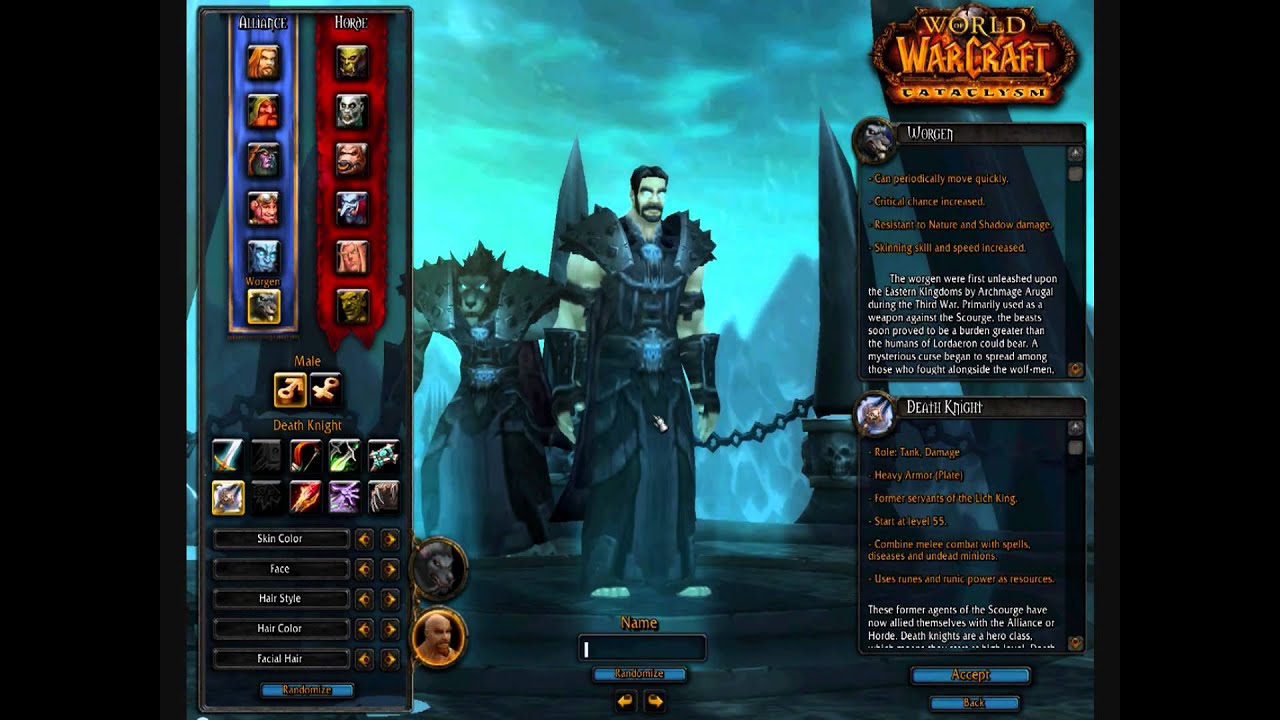 Troll and Worgen Death Knight - YouTube