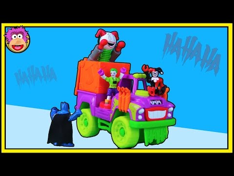 Imaginext Joker Surprise Action Figure & Truck fools Imaginext Batman & PlaySkool Heroes Spiderman