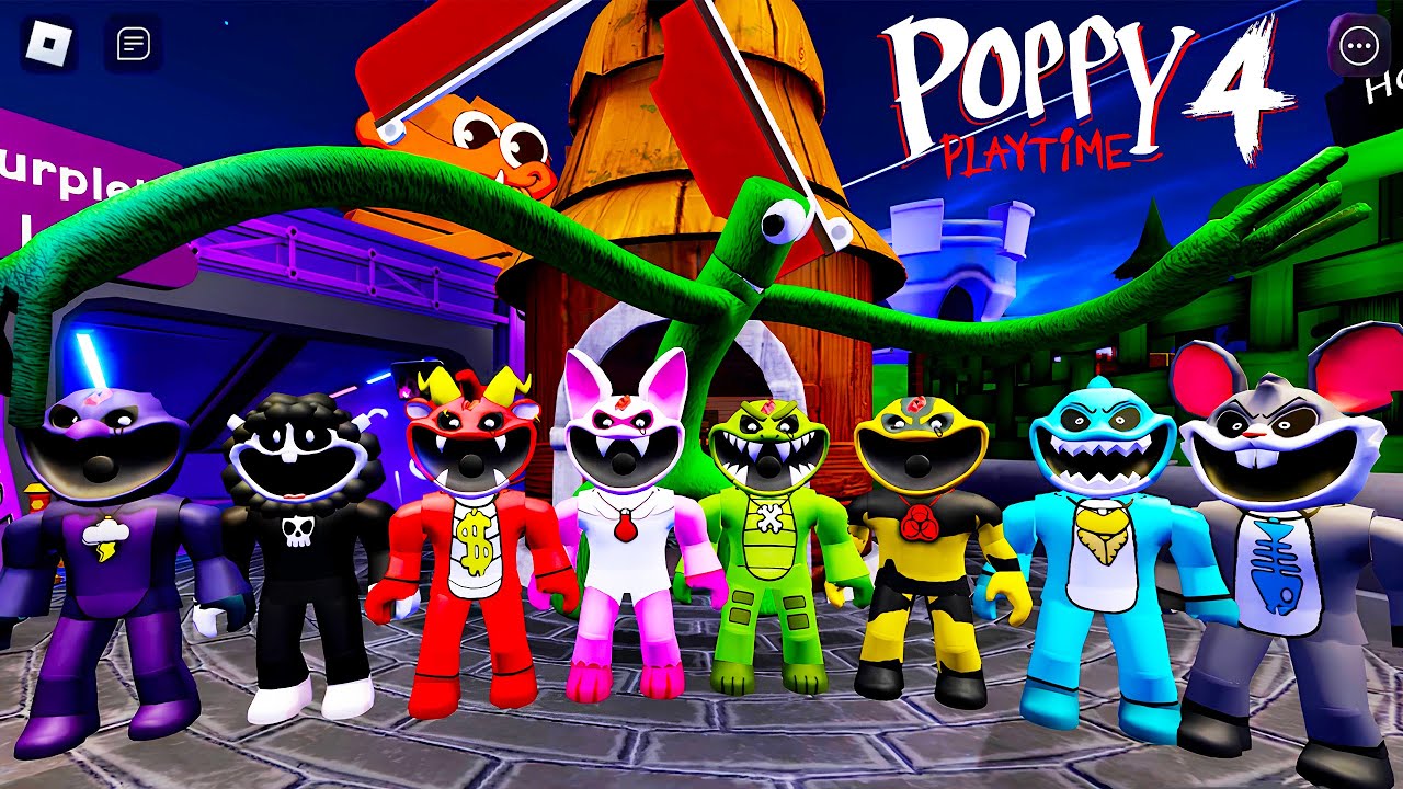 Playing as ALL NIGHTMARE CRITTERS from Poppy Playtime Chapter 4: "Safe ...