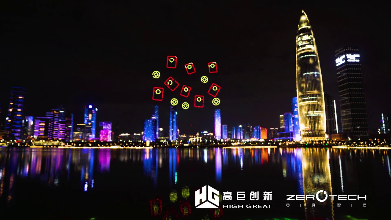600 Drones celebrate 2019 Chinese New Year | Drone light show | Powered ...