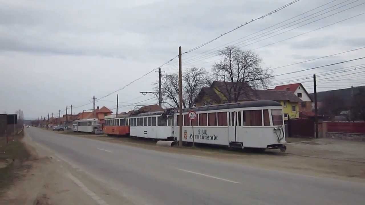 Trams in Rasinari - YouTube