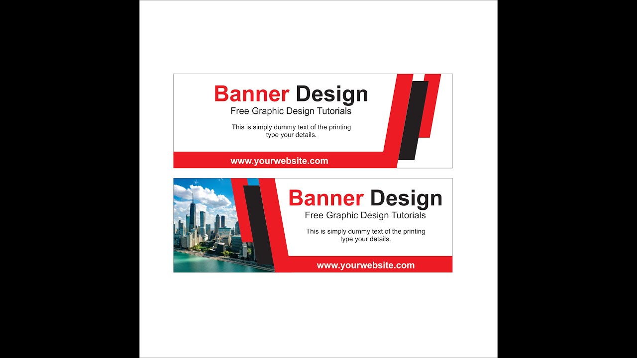 How to make banner design in Corel draw | Corel draw tutorial - YouTube