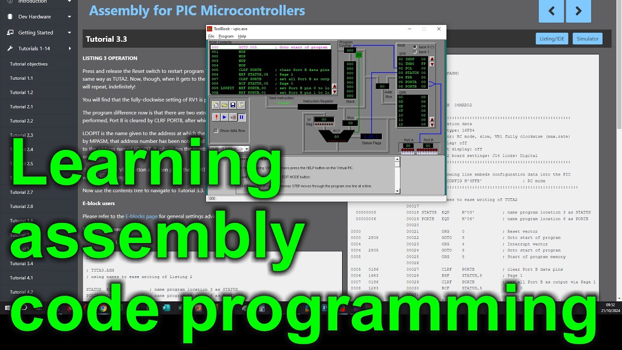 Learning Assembly Code Progamming Youtube