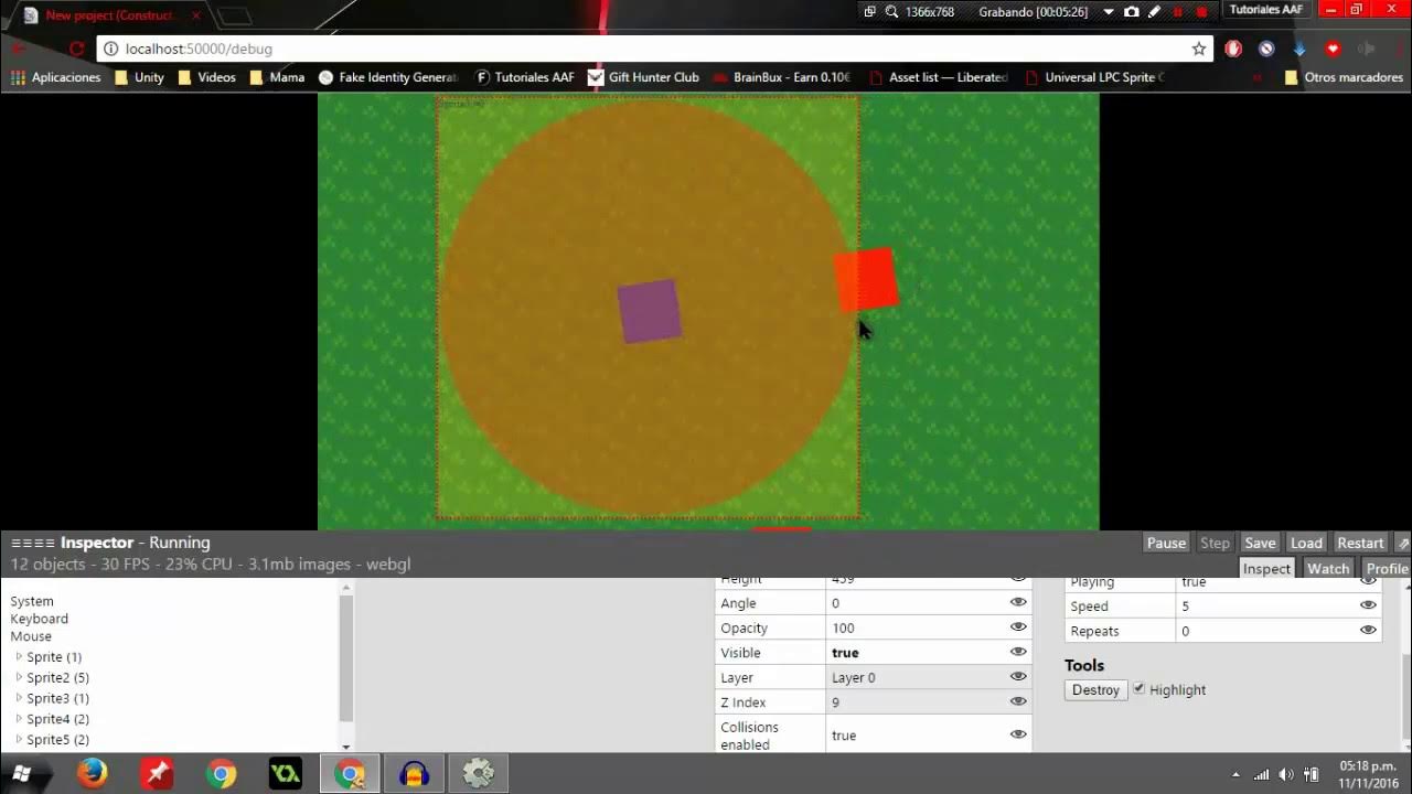 como crear una inteligencia artificial Construct 2 #12 | Tutoriales AAF - YouTube