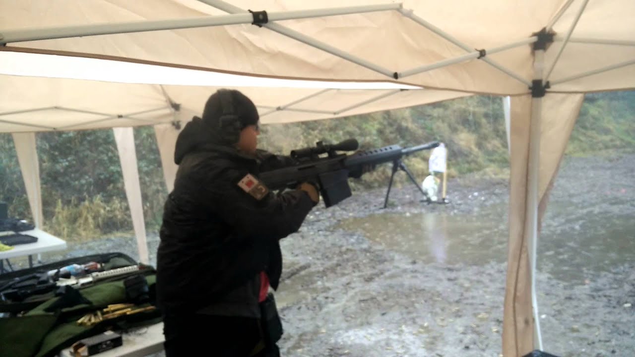 Serbu BFG 50 BMG semi auto shoulder fire - YouTube