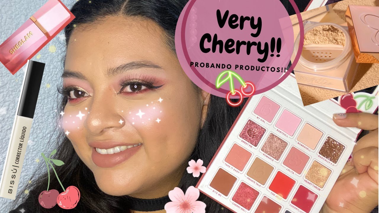Very Cherry 🍒probando Bebella Beauty Creations Sheglam💖 Youtube