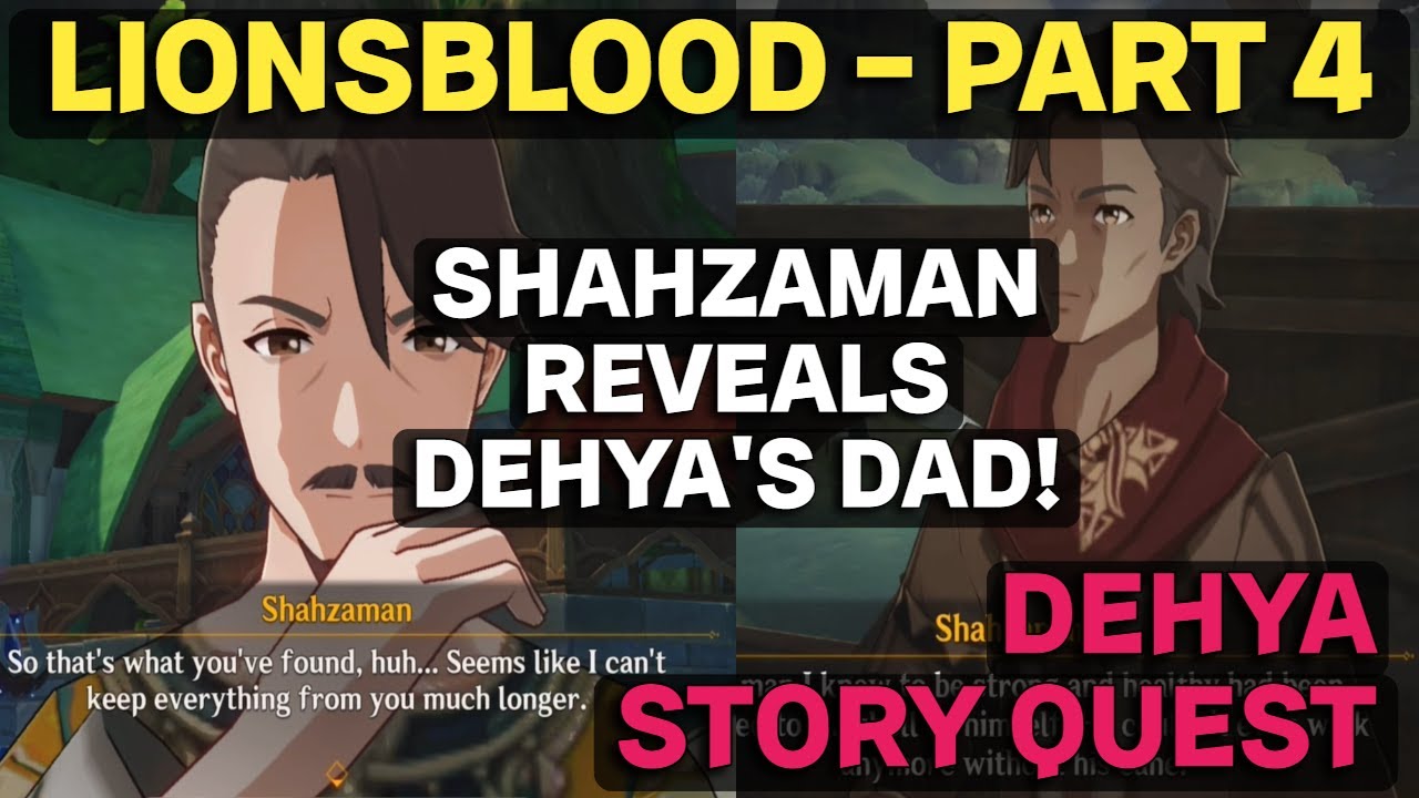 Dehya Confronts Dunyarzad's Father! Dehya's Story Quest - Lionsblood ...