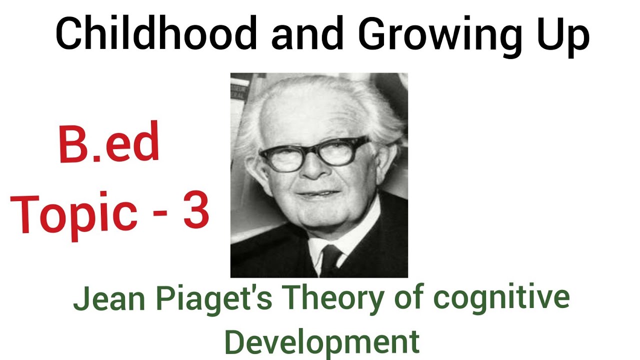 Childhood and Growing up | Topic - 3 Piaget's theory of cognitive ...