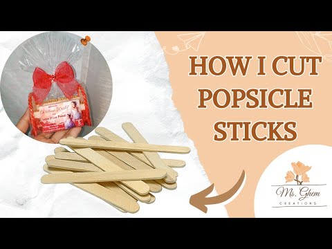 This is how i cut Popsicle Sticks - YouTube