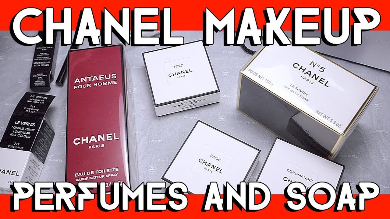 CHANEL WHITE MAKEUP, PERFUMES and SOAP UNBOXING - YouTube