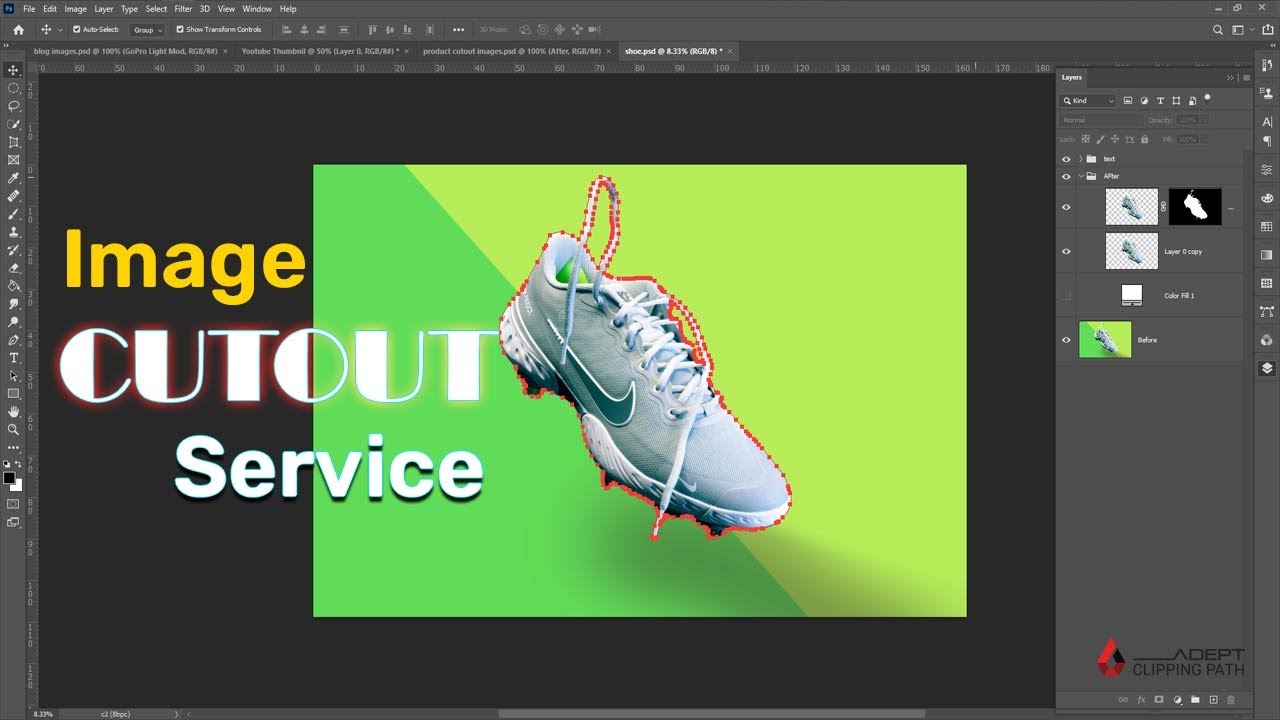 Image Cutout Service By Adept Clipping Path - YouTube