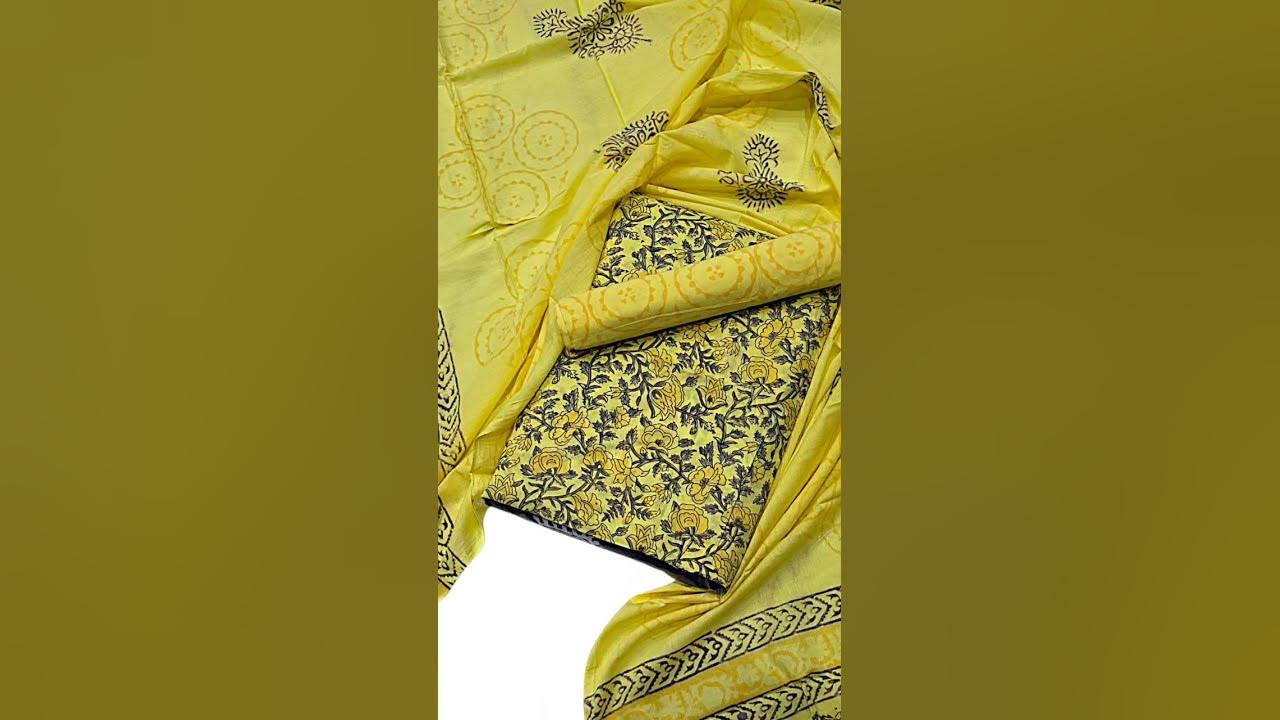 hand block Jaipuri Print Pure Cotton Dress Material Suits*Premium Quality Cloth# ...