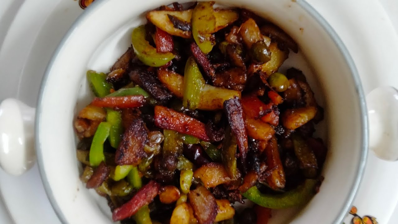 Vegetable Jhal Frezi # সহজে বানান ভেজিটেবল ঝাল ফ্রেজি # Fried jhal ...