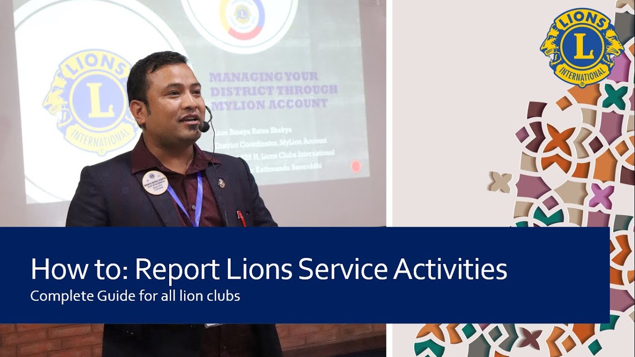 Lions Service Reporting - using MyLion Account - YouTube