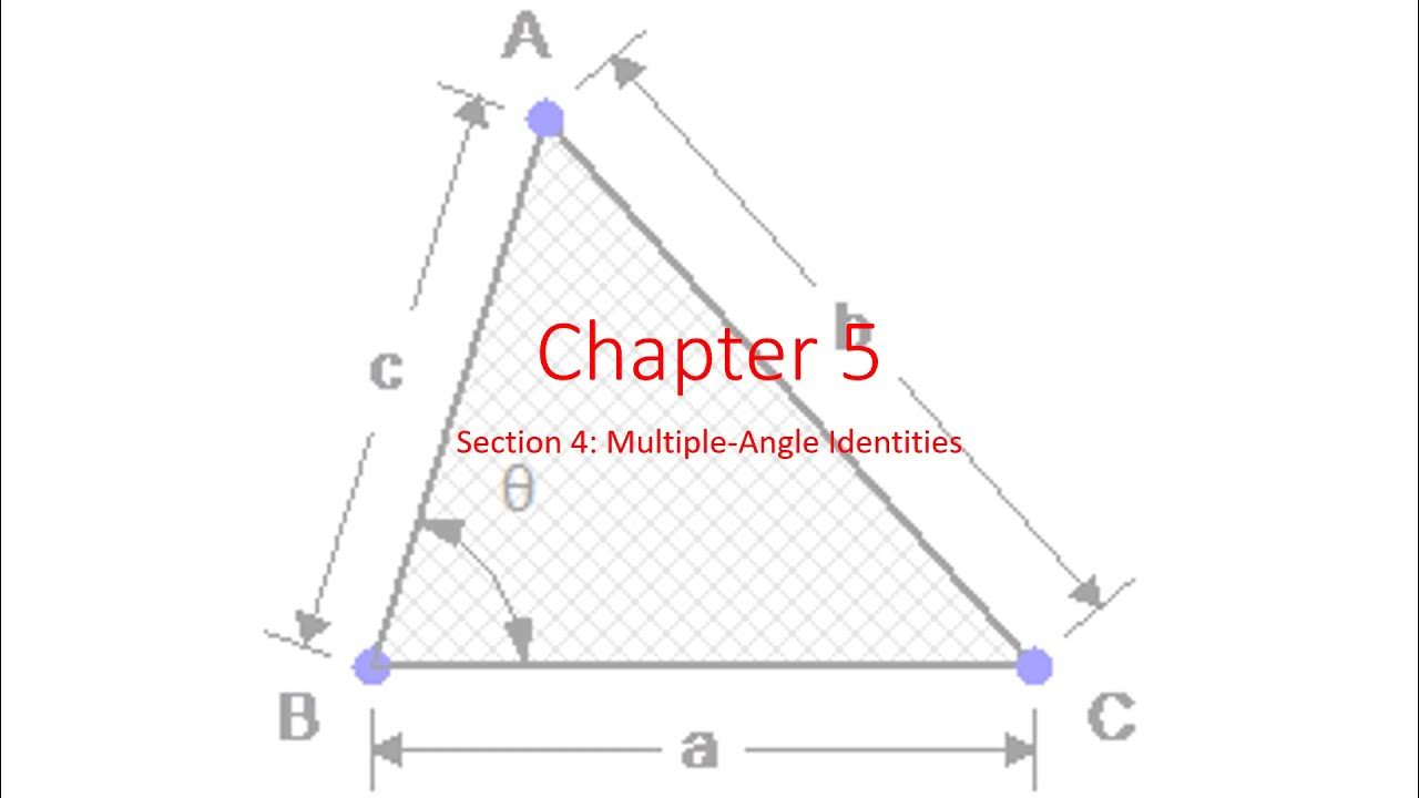 Pre Calculus 5.4 - Multiple Angle Identities - YouTube