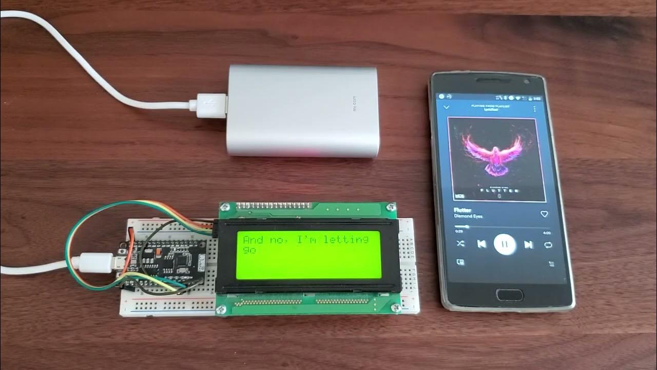 ESP8266 Spotify Lyrics Display - YouTube