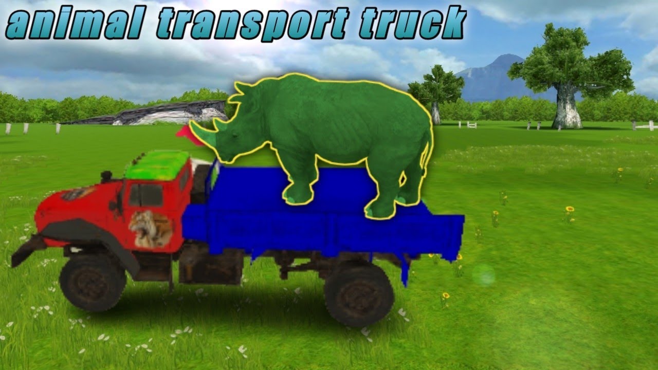 Animal Transport, Animal truck transport, Rhino Tiger Lion farm - YouTube