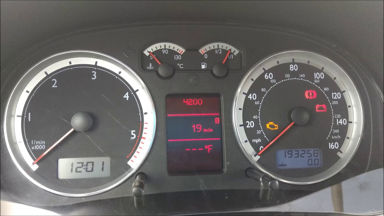 MKIV Volkswagen Jetta, Golf Speedometer | European Bora TDI cluster ...