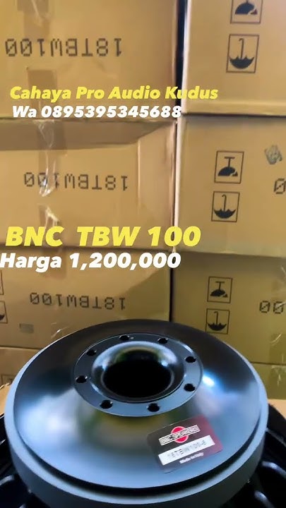 Bnc TBW 100-Cahaya Pro Audio Kudus - YouTube