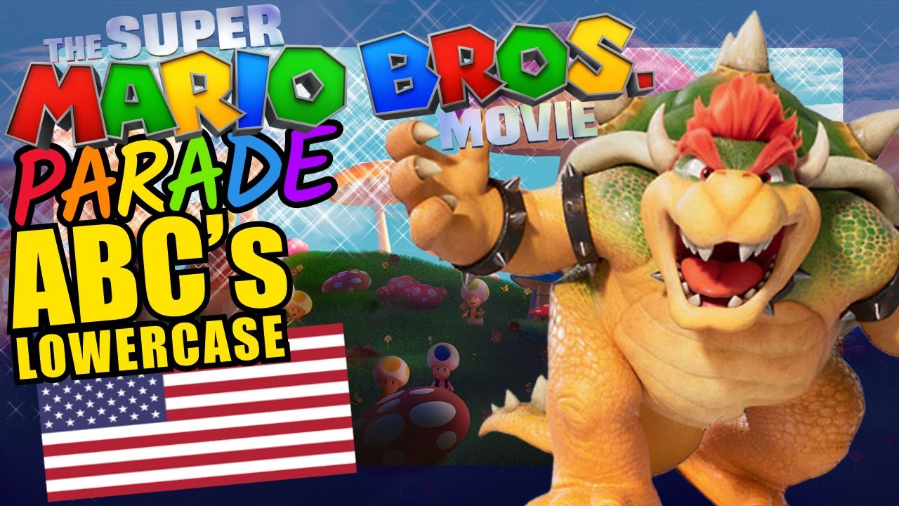 Super Mario Bowser Teaching the ABC's in Lowercase Letters Alphabet ...