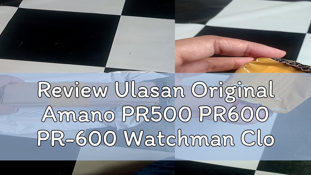 Review Ulasan Original Amano PR500 PR600 PR-600 Watchman Clock Tape ...