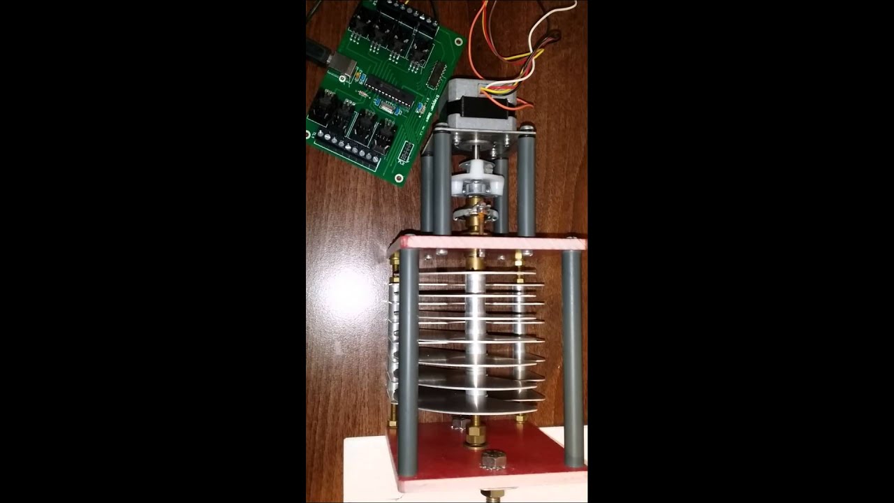 Variable capacitor for magnetic loop - YouTube