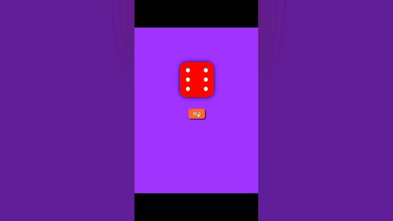 Rolling Dice Animation In Html Css And Javascript Shorts Shortsvideo Javascript Animation