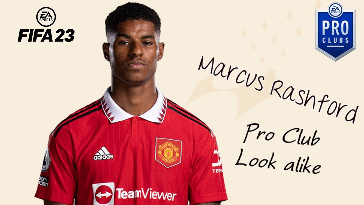 FIFA 23 Pro Club Face Creations - Marcus Rashford - Pro Club Look alike ...
