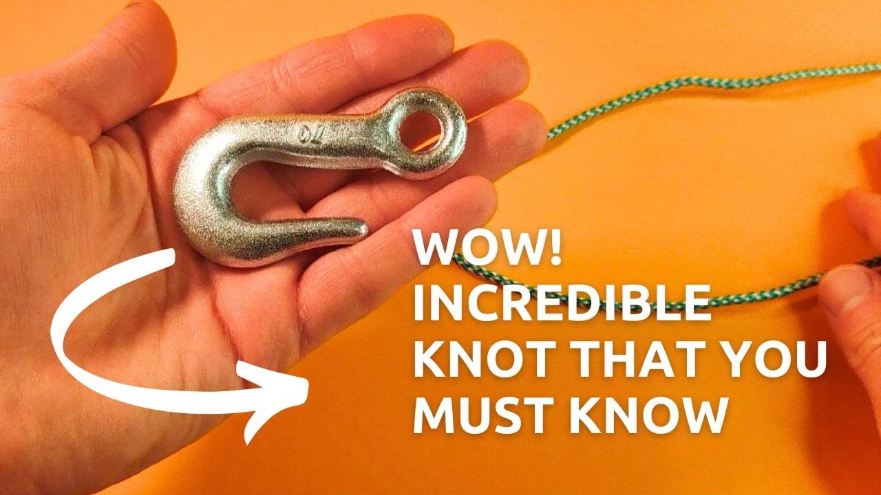 The Ultimate Strong & Secure Knot You Need in Everyday Life! | 3 rope ...