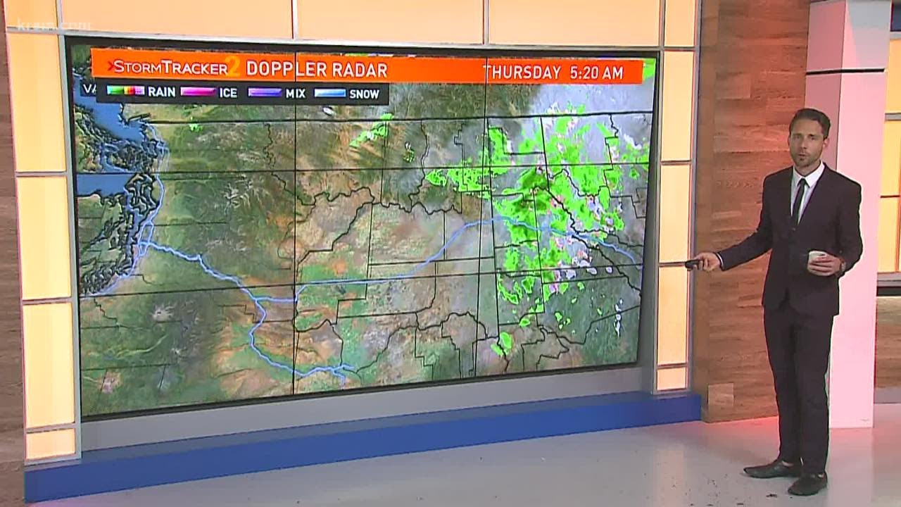 Scattered Thursday thunderstorms - YouTube