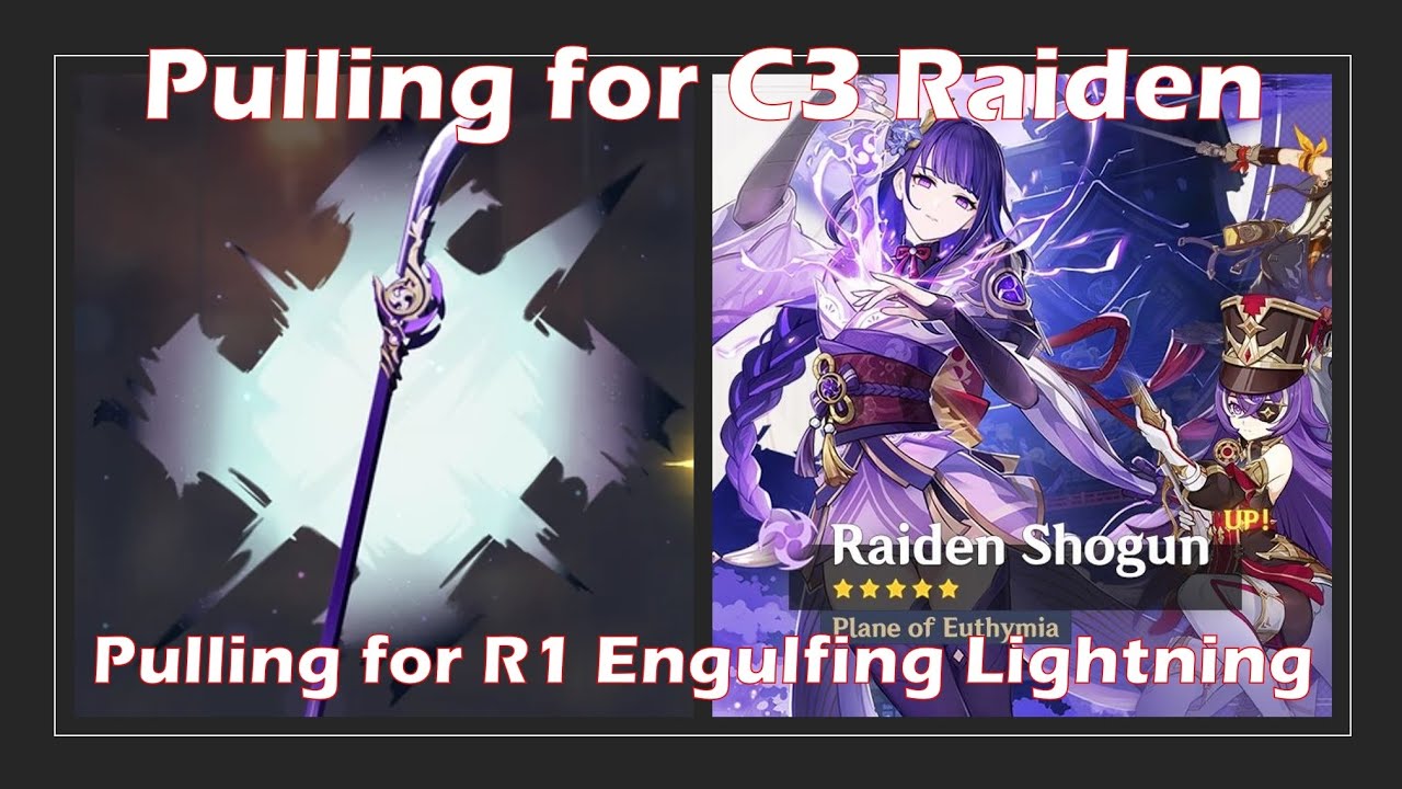 Genshin Impact: Pulling for C3 Raiden Shogun and R1 Engulfing Lightning ...
