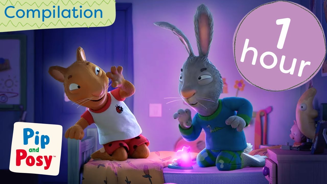 Pip Tells Posy a Bedtime Story! | @pipandposy | 1 Hour of Cartoons ...