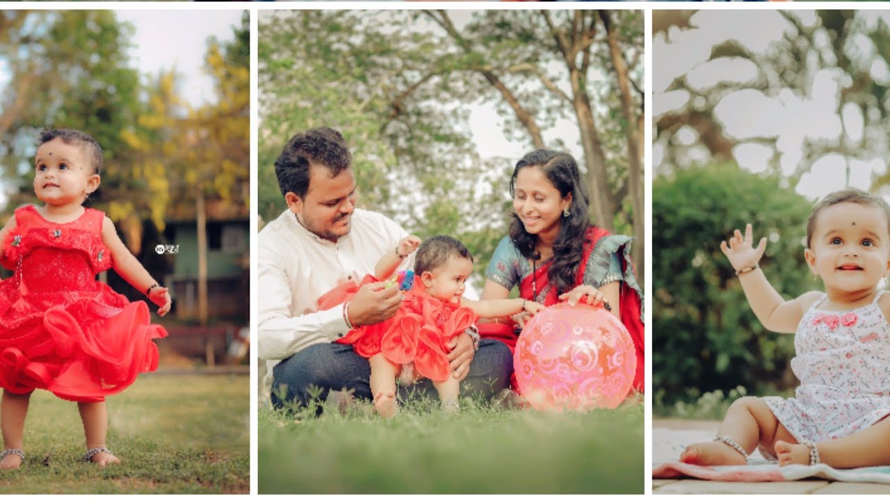 Birthday and pre birthday shoot album | baby girl photo album | baby ...