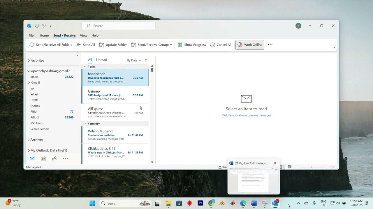 How To Fix Microsoft Outlook Working Offline Problem - YouTube