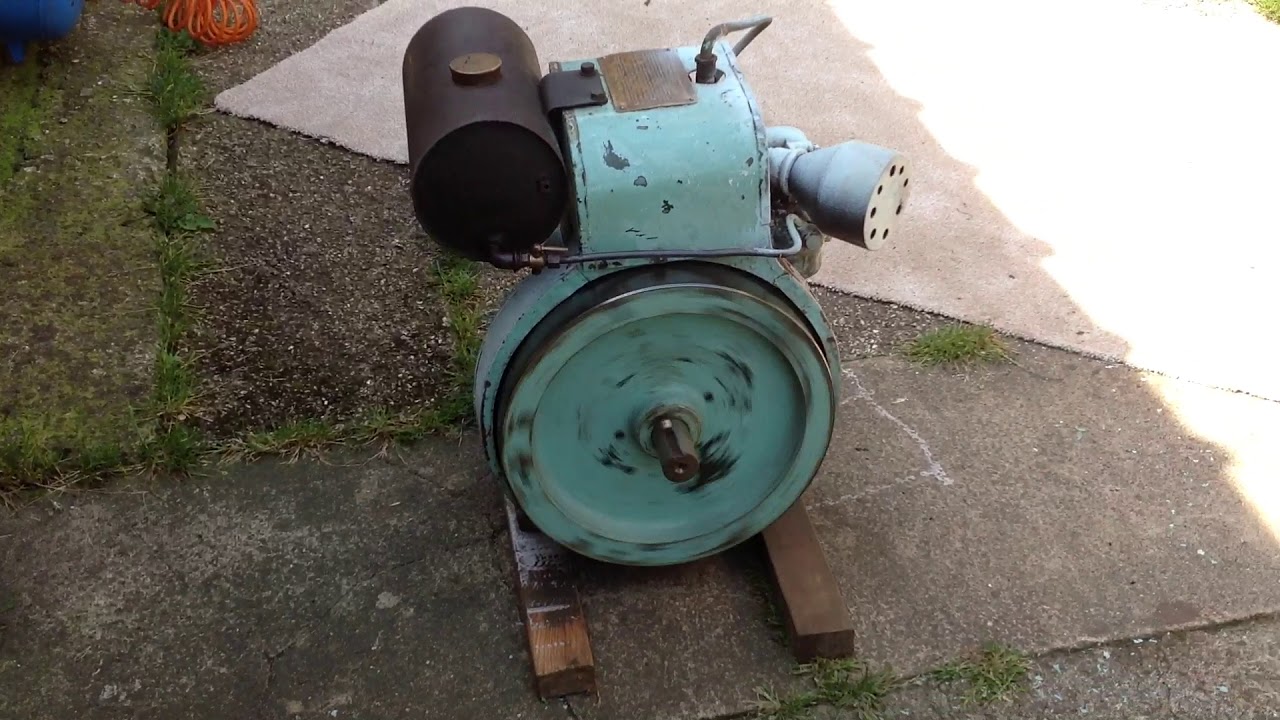 1943 Petter AS 3hp stationary engine, D Day veteran. - YouTube