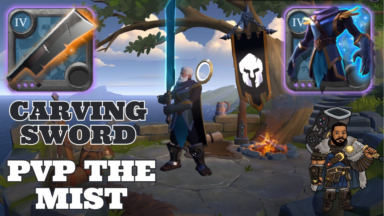 Carving Sword The Mist PVP - ALBION ONLINE - YouTube