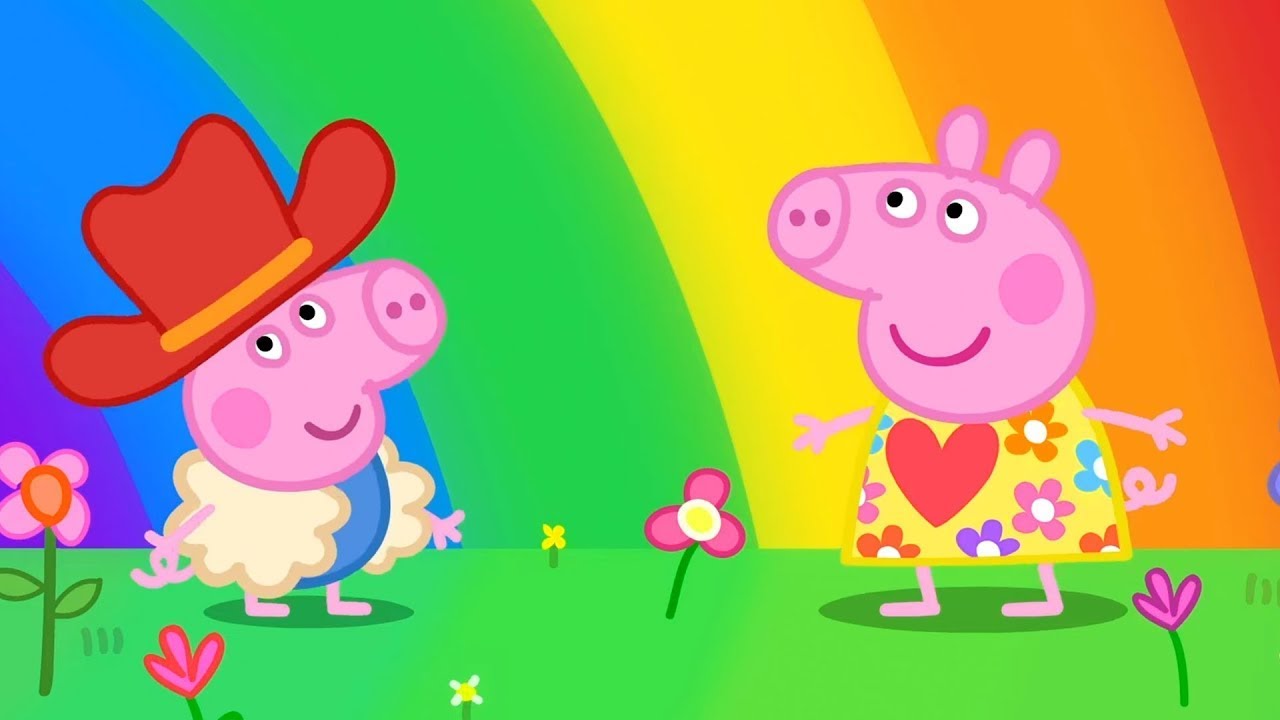 Peppa Pig Dresses Like A Rainbow 🐷 🌈 Best of Peppa Pig Full Episodes ...