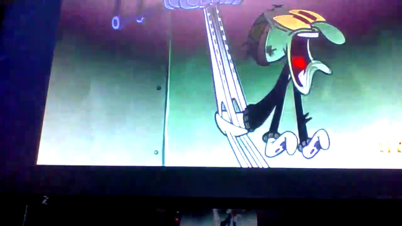 Squidward is crushed by the titanic - YouTube