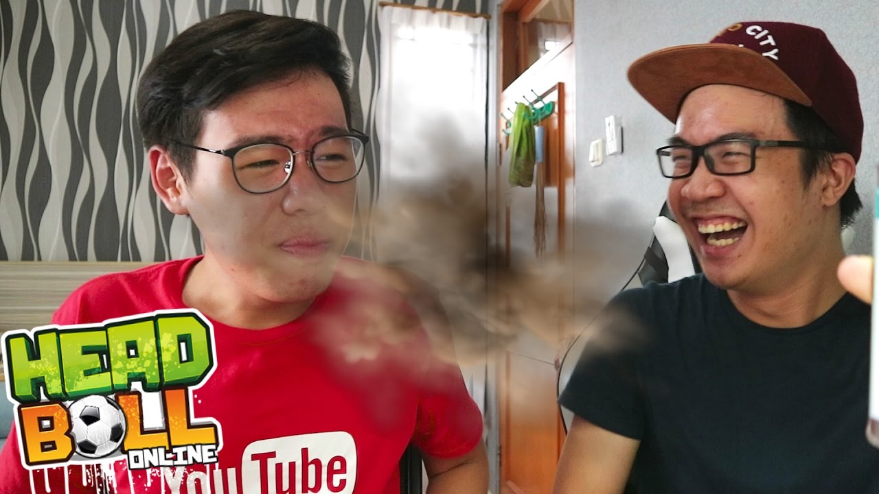 CINNAMON CHALLENGE x ONLINE HEAD BALL ! Ft.Christopher Devin - YouTube