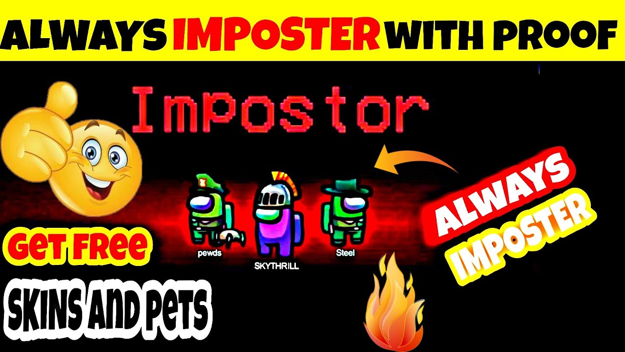 🔥HOW TO GET IMPOSTER EVERY TIME IN AMONG US?🔥 ALWAYS IMPOSTER WITH ...