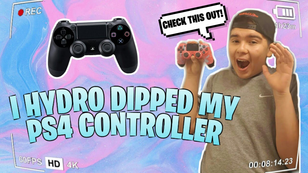 I HYDRO DIPPED MY PS4 CONTROLLER!!🎮 *CRAZY* - YouTube