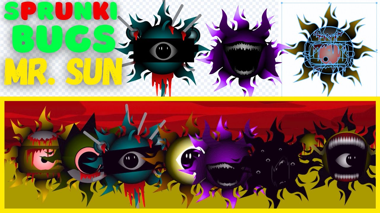 How to make a BUG? Tutorial Sprunki Everyone MR. SUN RM ( Remastering ...