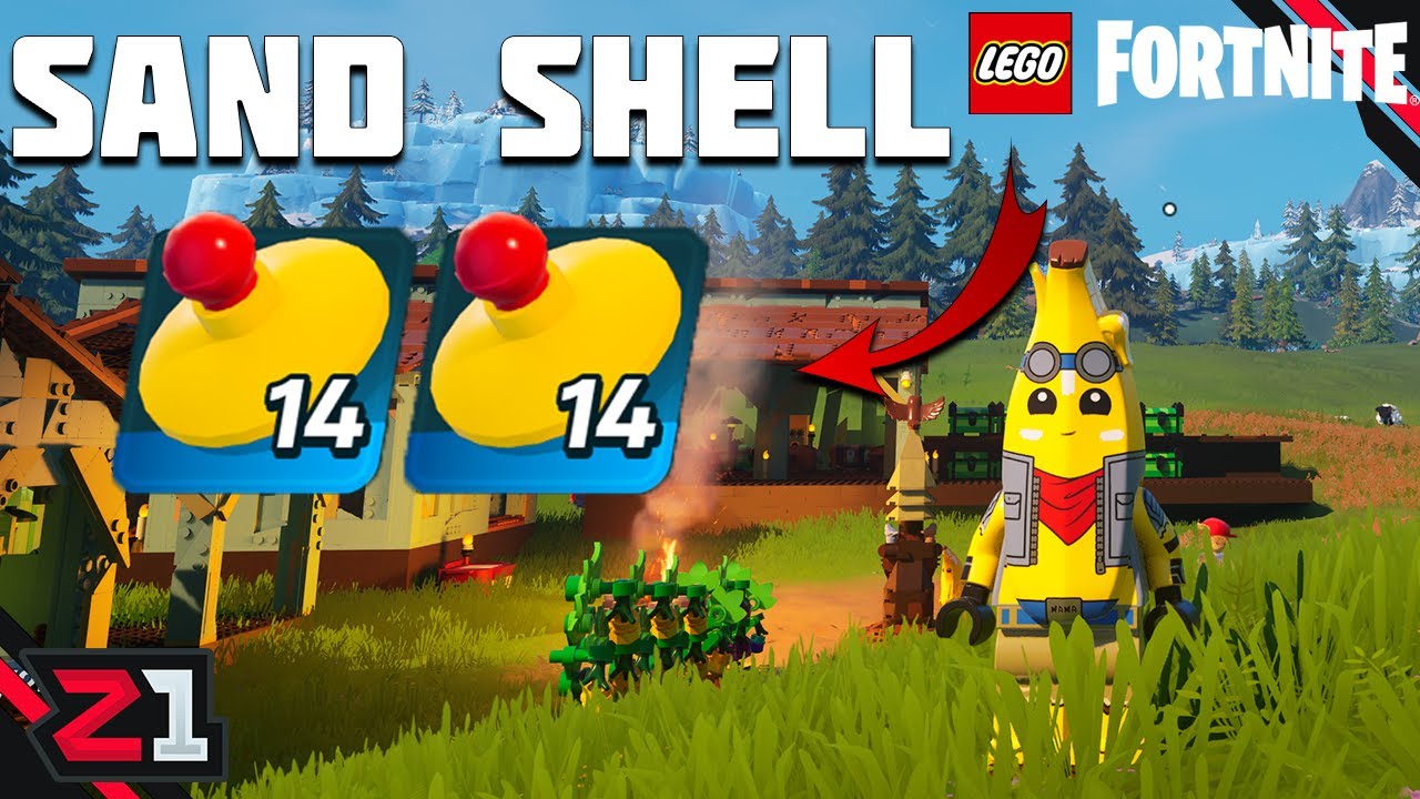 Where To Find Sand Shell In Lego Fortnite ! - YouTube