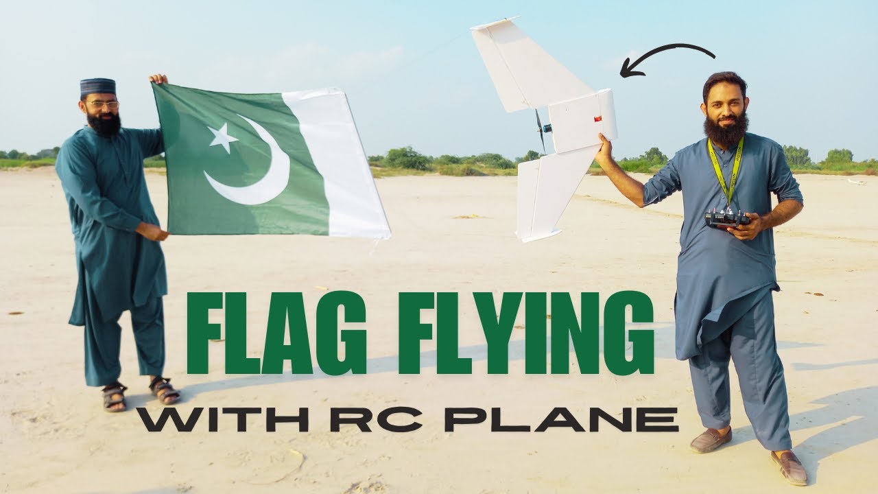 Flag Flying with Rc Plane 😱 on Pakistan's Independence Day, 14 August ...