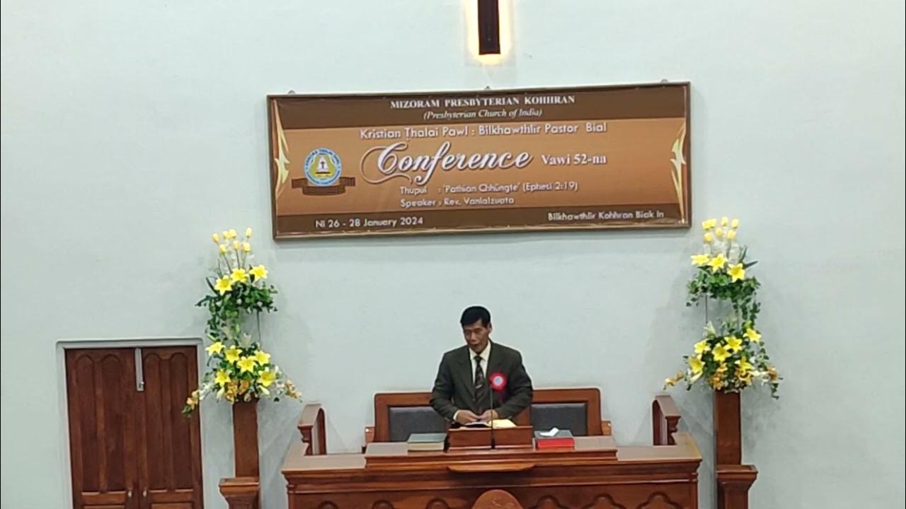Rev. Vanlalzuata. Pathian chhungte. Pathianni zan - YouTube