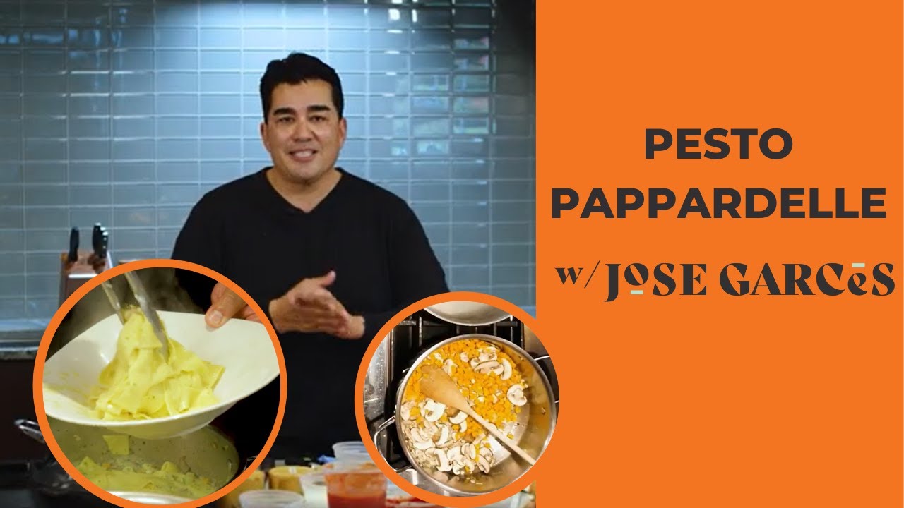 Pesto Pappardelle | Cooking Space | Chef Jose Garces - YouTube