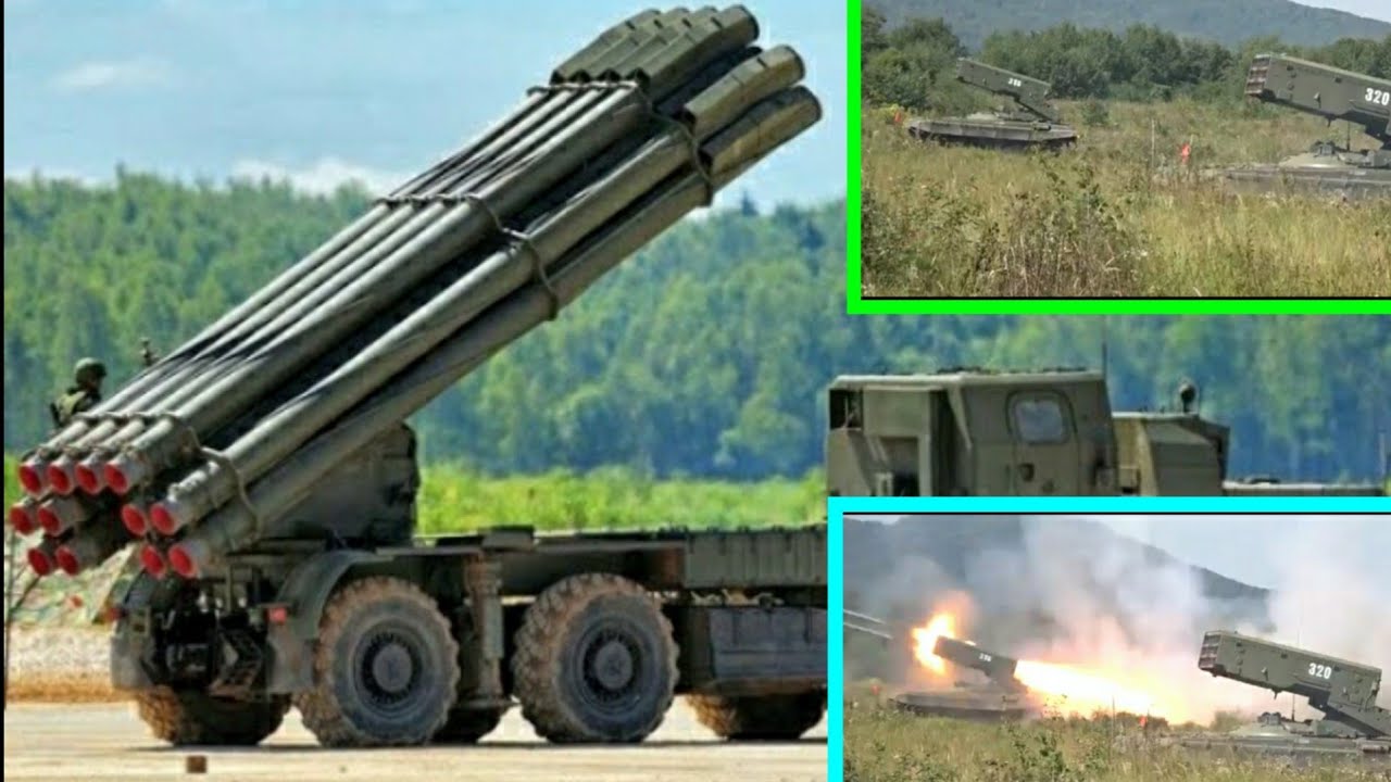 missile launcher | Russian 300 mm heavy multiple rocket missile ...