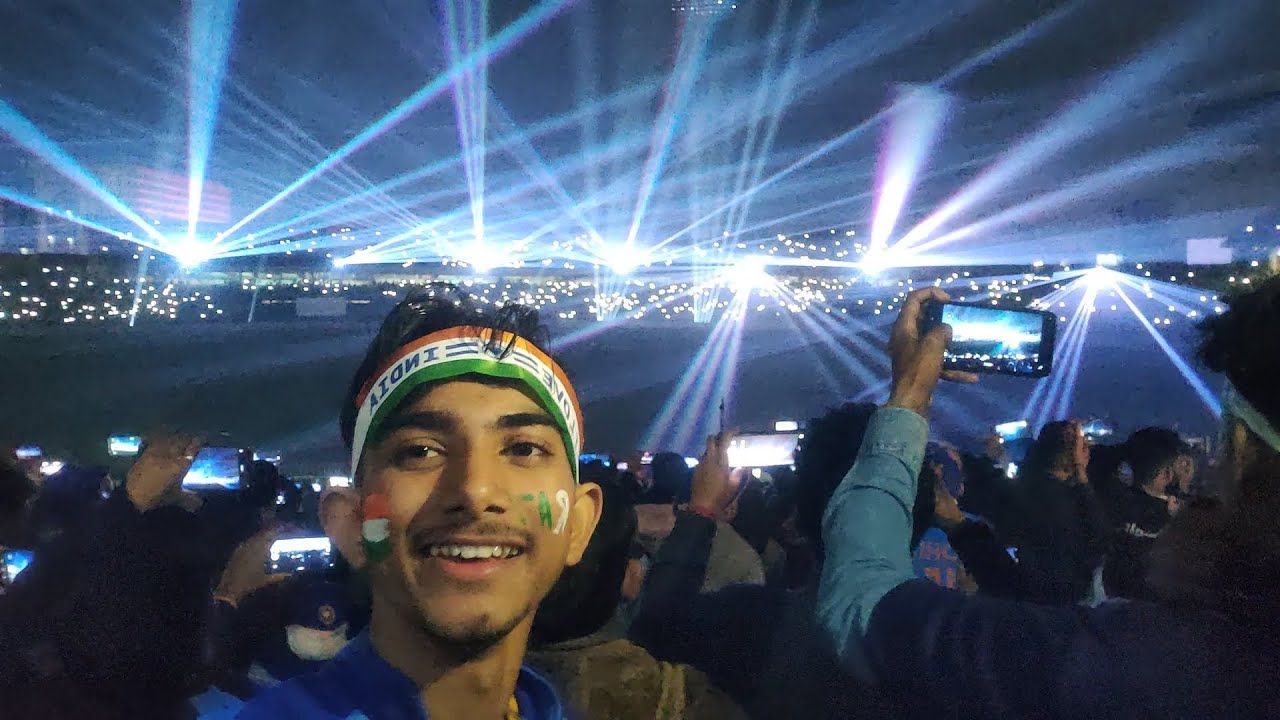 Kolkata Eden Garden Stadium Razer Light Show ️ Cricket match Watching ️ ...