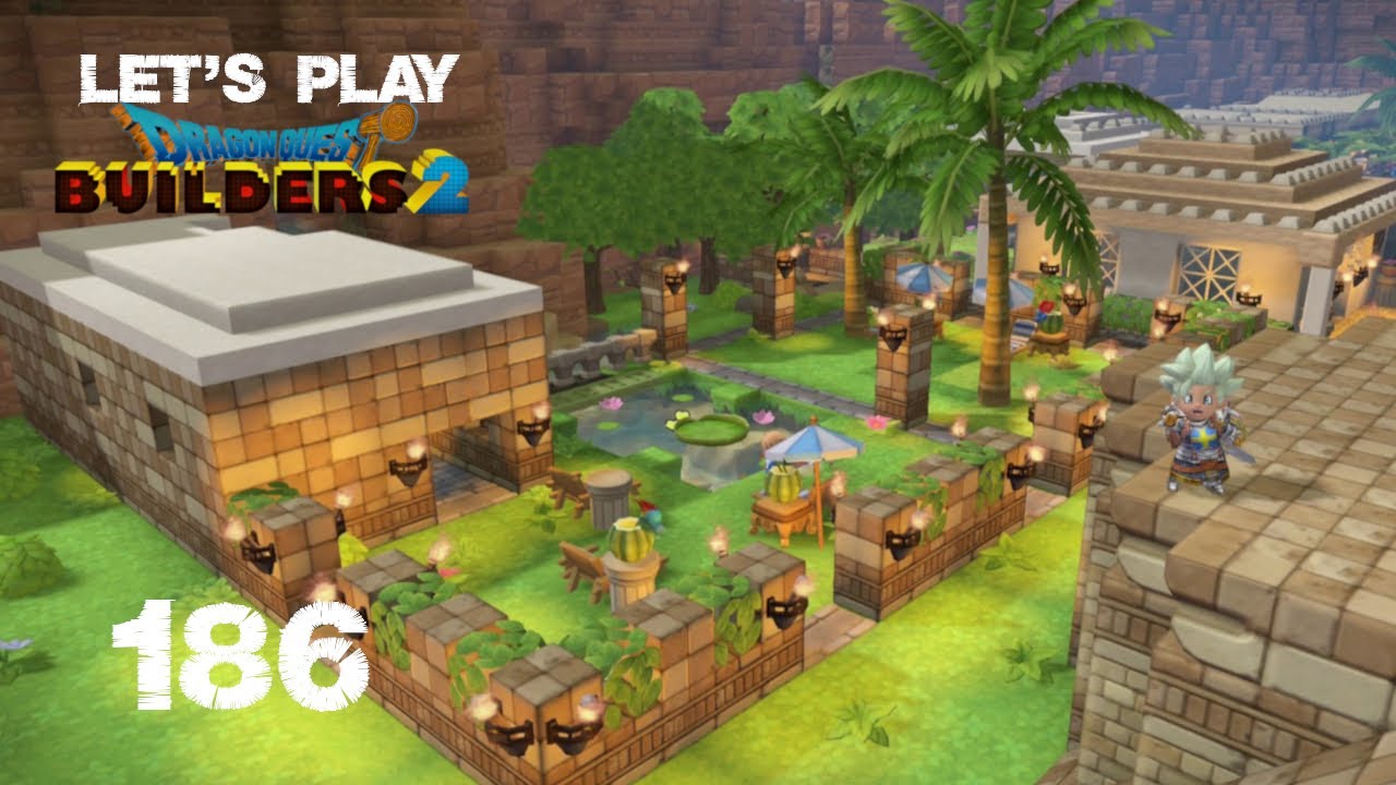 DQB2 #186 ⚒ Paradiesischer Pool und eine Fliegenpilz-Teestube # Dragon ...