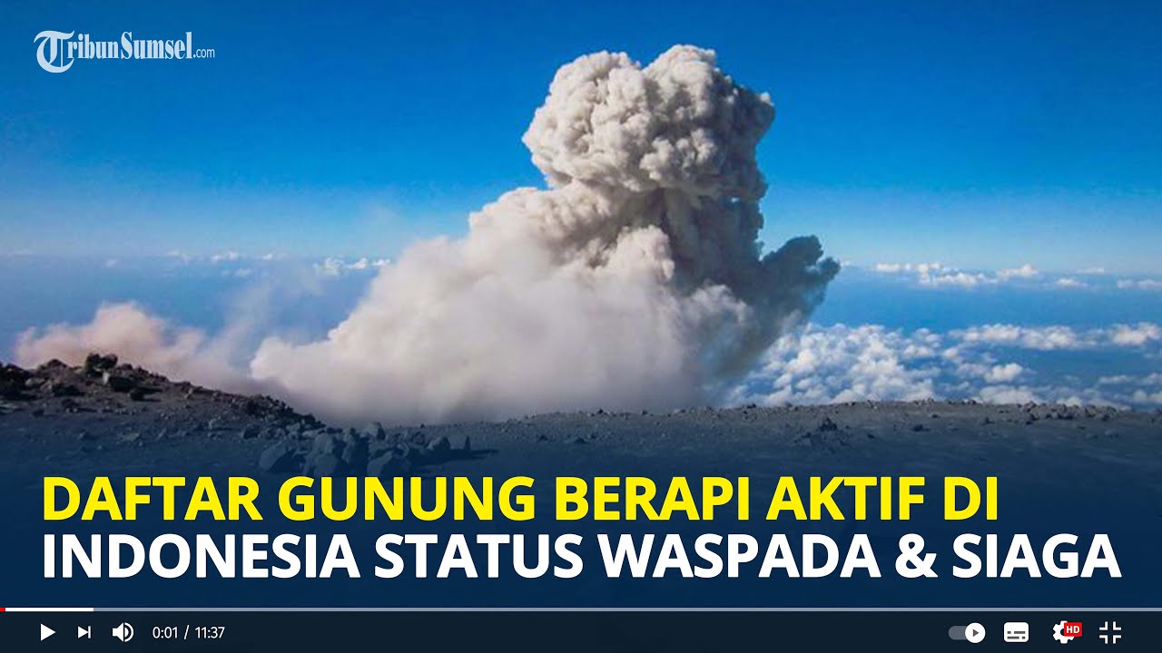Daftar Gunung Berapi Aktif di Indonesia, 10 Berstatus Waspada dan Tiga ...